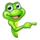 Pointing Cartoon Frog, Vectors | GraphicRiver