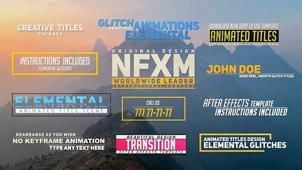 Creative Titles, After Effects Project Files | VideoHive