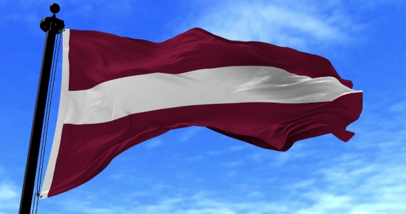 Latvia Flag in the Wind, Motion Graphics | VideoHive