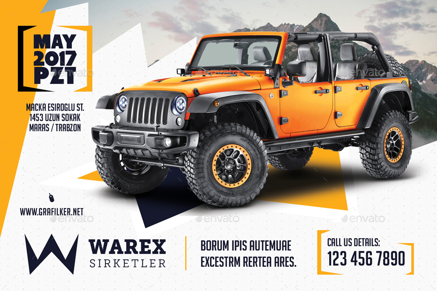 Car Sales Postcard Templates, Print Templates | GraphicRiver