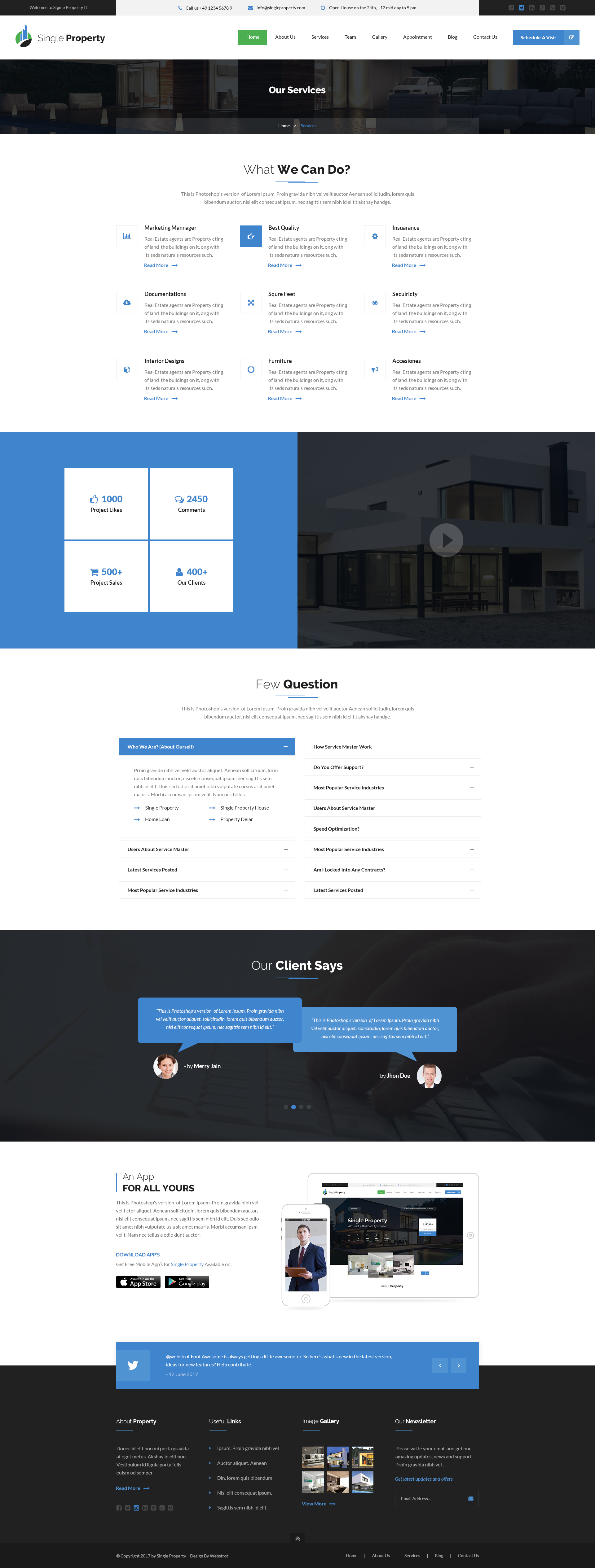 Single Property - Real Estate PSD Template by webstrot | ThemeForest
