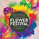 Colorful Flower Festival Flyer Template, Print Templates | GraphicRiver