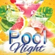 Pool Night Flyer, Print Templates | GraphicRiver
