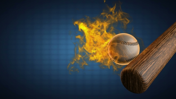 Burning Baseball Ball, Motion Graphics | VideoHive