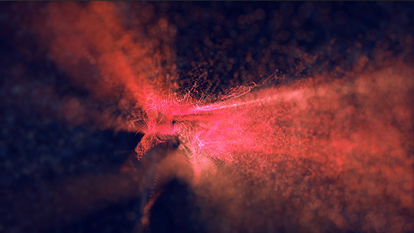 Gorgeous Red Particles Background, Motion Graphics | VideoHive