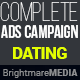 Complete Ads Campaign Setup for Dating - 19 Banners, Web Elements ...