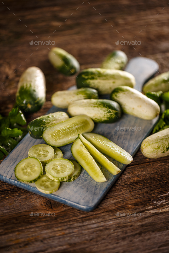 Organic mini cucumbers Stock Photo by grafvision | PhotoDune