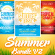 Summer Bundle Flyers Template V2, Print Templates | GraphicRiver