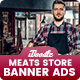 Meats Store, Fresh Food Banners Ad, Web Elements | GraphicRiver