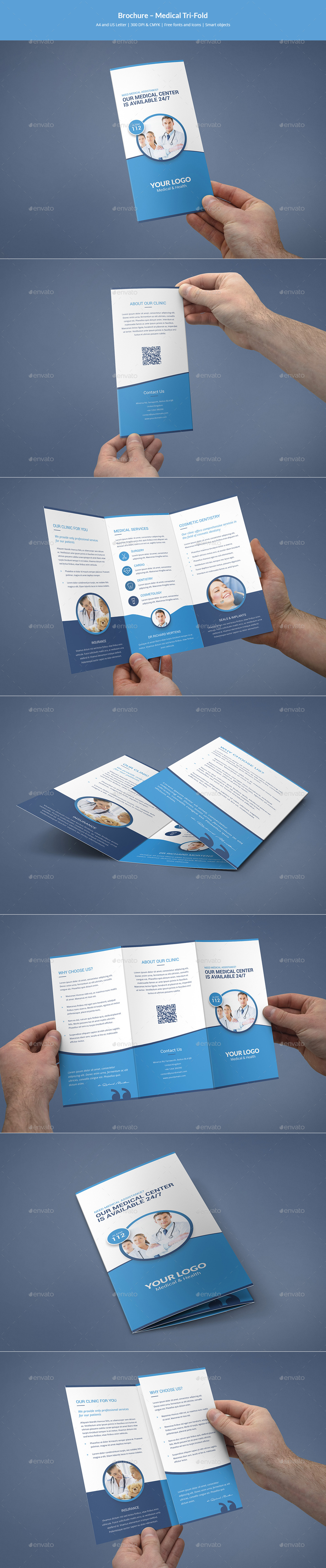 Brochures – Multipurpose Tri-Fold Bundle vol. 2, Print Templates ...