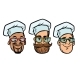 Head Chefs Multi-Ethnic Group, Vectors | GraphicRiver