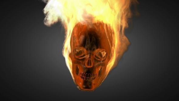Burning Skull Motion Graphics Videohive