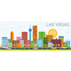 Las Vegas Skyline with Color Buildings and Blue Sky, Vectors | GraphicRiver
