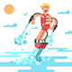 Man with Flyboard, Vectors | GraphicRiver