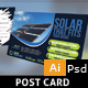 Solar Post Card, Print Templates | GraphicRiver