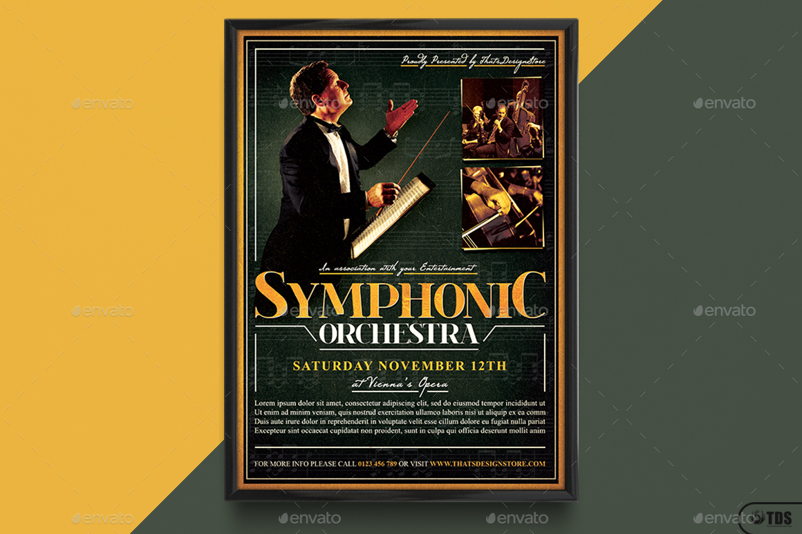 Symphonic Orchestra Flyer Template V2 by lou606 | GraphicRiver