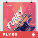 Funky House Music Party Flyer / Poster Template A3, Print Templates