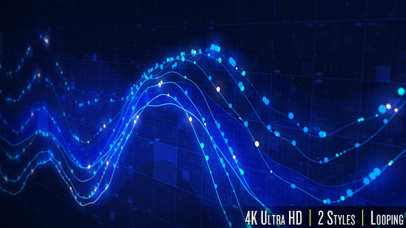 Data Graph on a Computer Screen 4K by butlerm | VideoHive