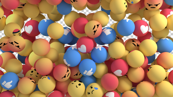 Facebook Like Reactions Transition 07, Motion Graphics | VideoHive