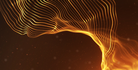 Gold Strings Background, Motion Graphics | VideoHive