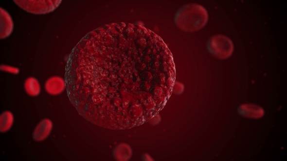 Realistic Rendering of Bacteria - in Red Colors, Motion Graphics ...