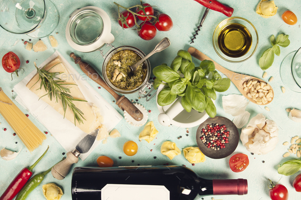 italian food background Stock Photo by klenova | PhotoDune