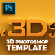 3D Photoshop Template 3, Graphics | GraphicRiver