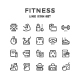 Set Line Icons of Fitness, Icons | GraphicRiver