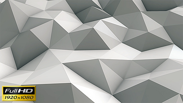 White Low Poly Background, Motion Graphics | VideoHive