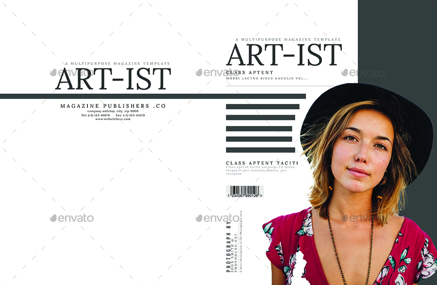 5in1 Magazine Cover Templates V.4, Print Templates | GraphicRiver