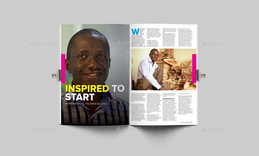 Newburn Business Review Magazine Design Template, Print Templates ...