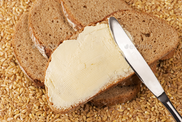 Bread and butter Stock Photo by alexstand | PhotoDune