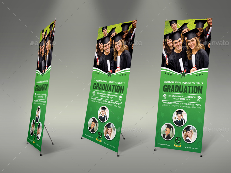 Graduation Advertising Bundle, Print Templates | GraphicRiver