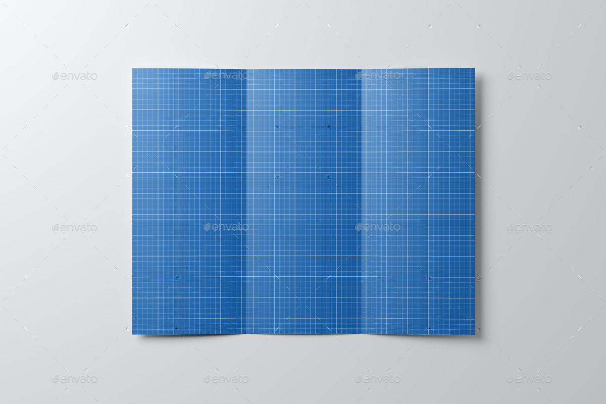 Letter Size Trifold Mock-Up, Graphics | GraphicRiver