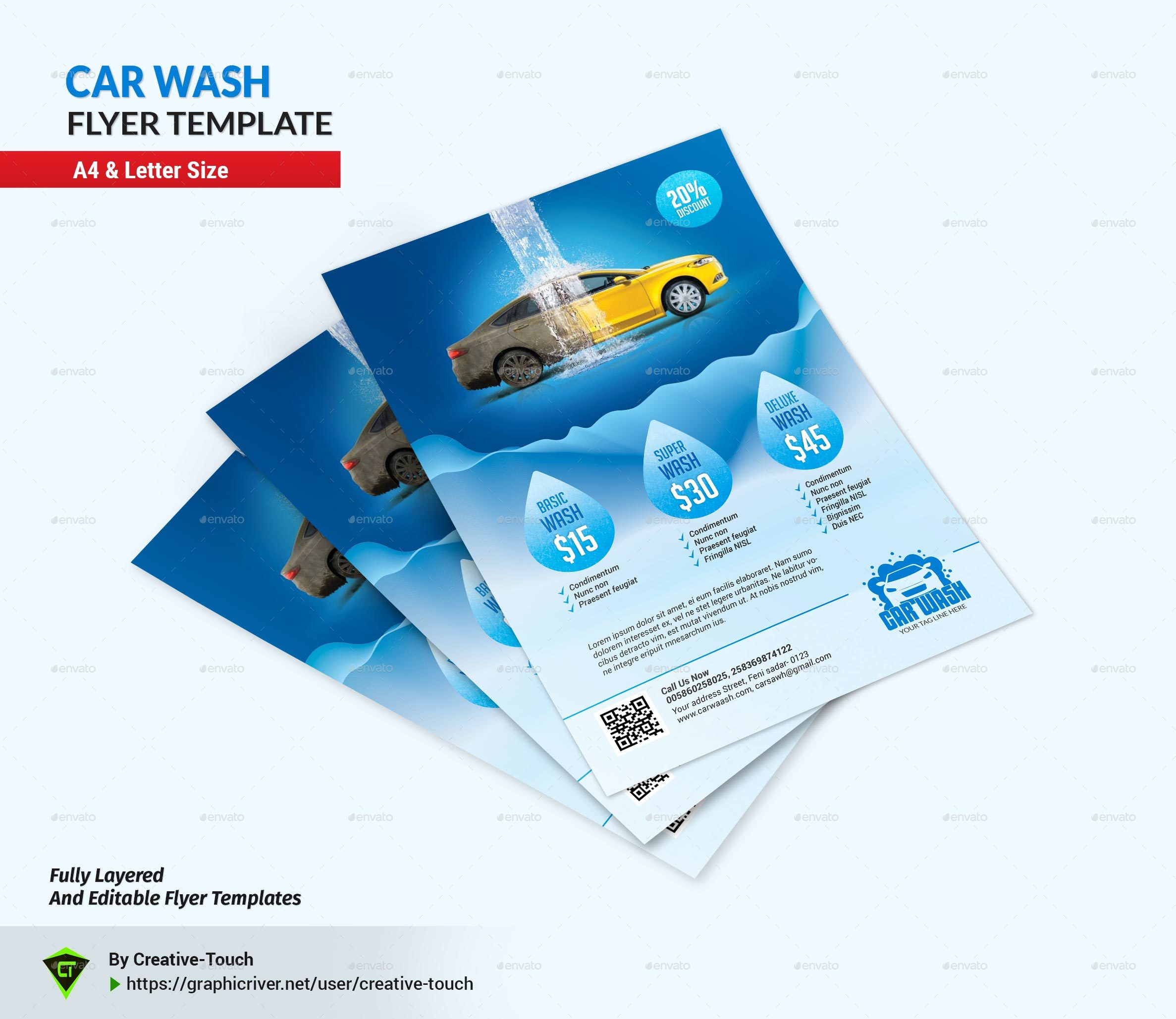 Car Wash Advertising Bundle Vol.1 by Creative-Touch | GraphicRiver