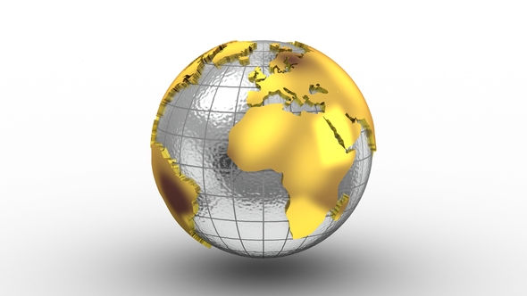 World Map Turns Into a Globe, Motion Graphics | VideoHive