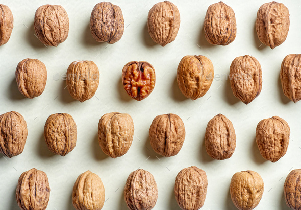 pattern of walnuts Stock Photo by magone | PhotoDune