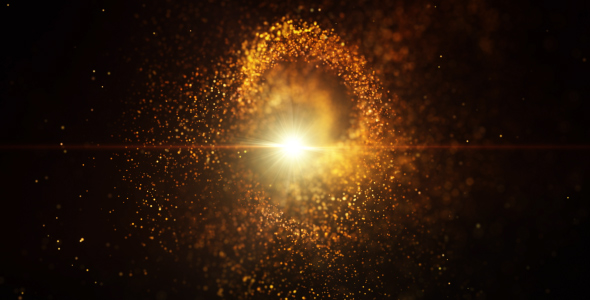 Orange Particles In The Light, Motion Graphics | VideoHive