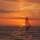 Windsurfing at Breathtaking View of Sunset, Stock Footage | VideoHive