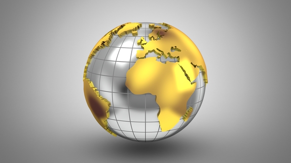 World Map Turns Into a Globe, Motion Graphics | VideoHive