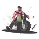 Biker on Motorcycle, Vectors | GraphicRiver
