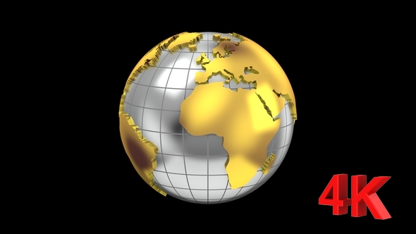 World Map Turns Into a Globe, Motion Graphics | VideoHive