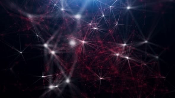 Blue-red Abstract Background of Plexus, Motion Graphics | VideoHive