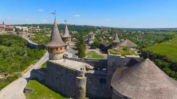 Aerial Video of Castle, Fortress in Ukraine, Stock Footage | VideoHive