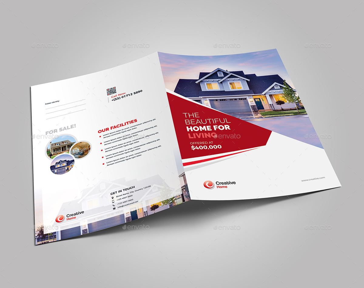 Real Estate Presentation Folder, Print Templates | GraphicRiver