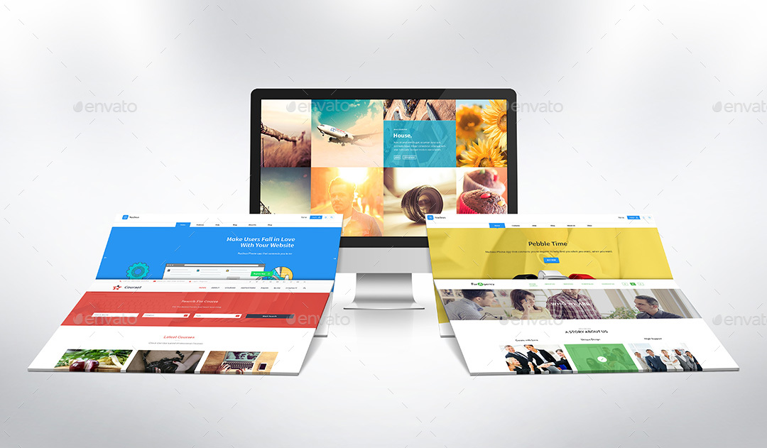 Desktop Website Mock-Up V2, Graphics | GraphicRiver