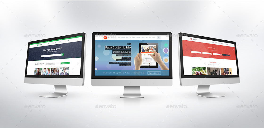 Desktop Website Mock-Up V2, Graphics | GraphicRiver