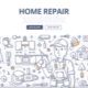 Home Repair Doodle Concept, Vectors | GraphicRiver