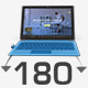 180 Responsive Mock-up - Surface Pro, Graphics | GraphicRiver