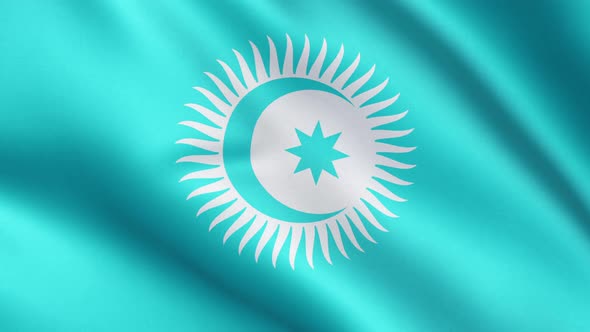 Flag of Turkic Council | UHD | 60fps, Motion Graphics | VideoHive